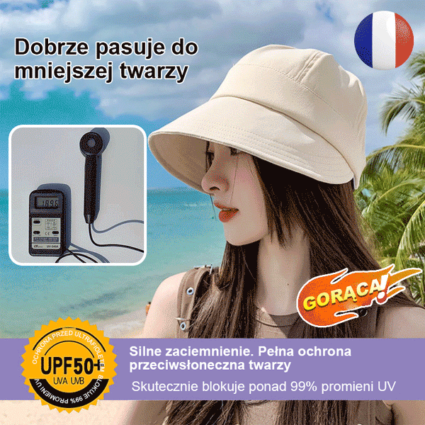 Kapelusz z ochroną UV bez makijażu (50% OFF) – lazywing